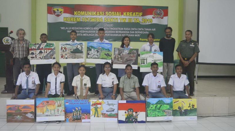 Korem 161/Wira Sakti Gelar Lomba Lukis Tingkat SMTA - NTTONLINE